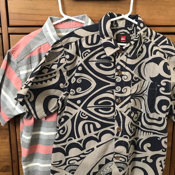 Quiksilver | Shirts & Tops | Two Boys Quicksilver Button Down Shirts ...